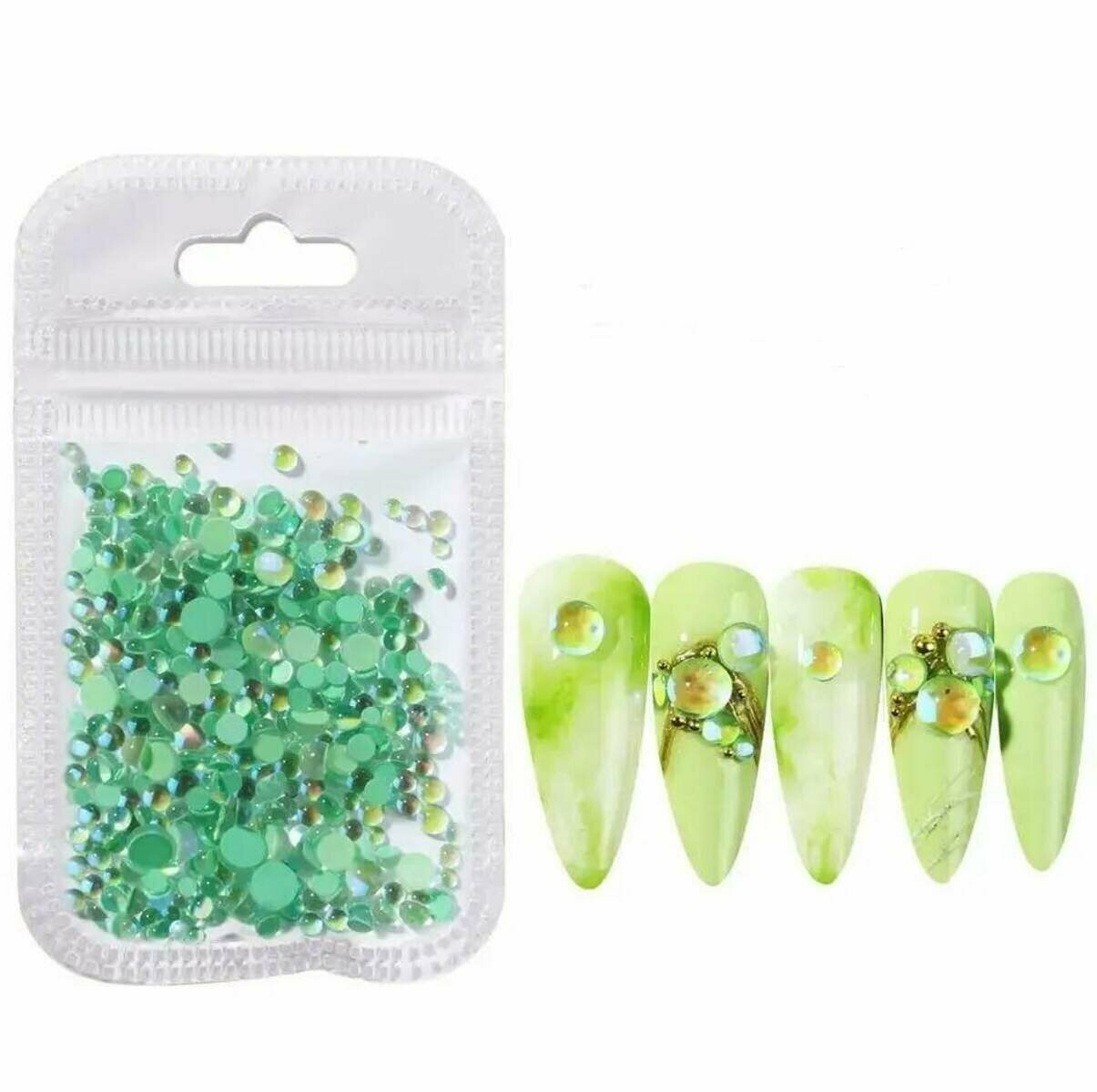 Фигурки стразы жемчужины для дизайна ногтей(300шт)