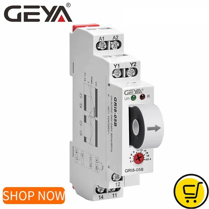 GEYA GRI8-05 Реле контроля тока GRI8-05A AC Current