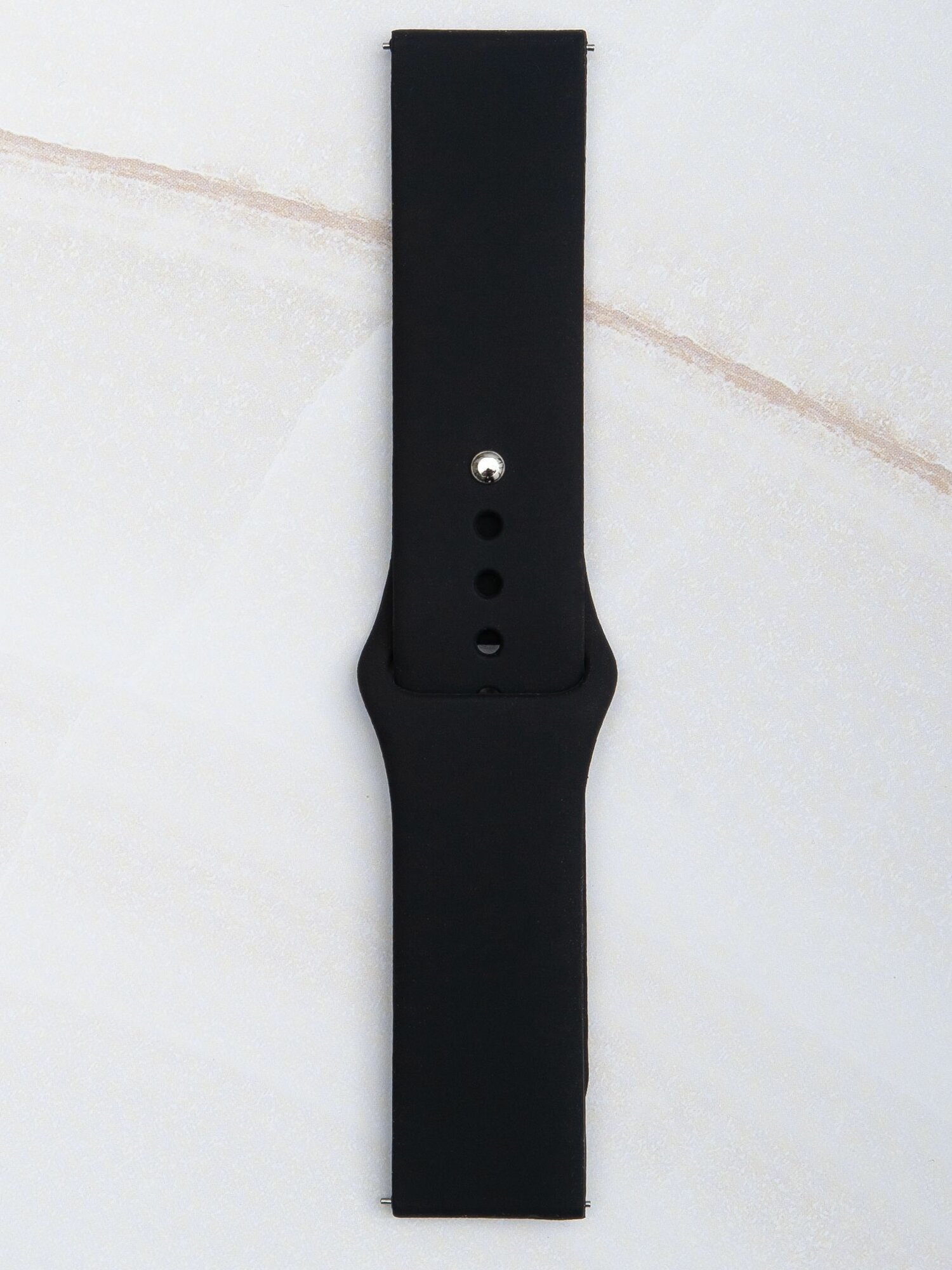 Ремешок для Apple Watch силиконовый 42/44/45mm S / Ремешок для часов Эппл / Черный