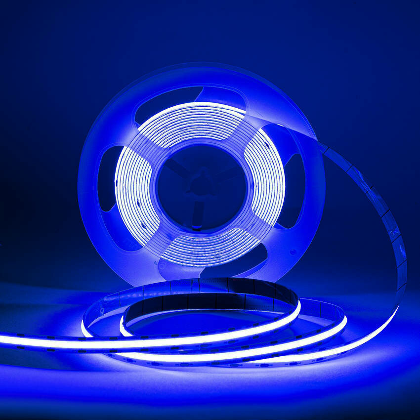 Светодиодная лента 5м, 12В, 12Вт/м, COB, 504д/м, 130лм/м, 10мм, синий, ML-R504-COB-B-S