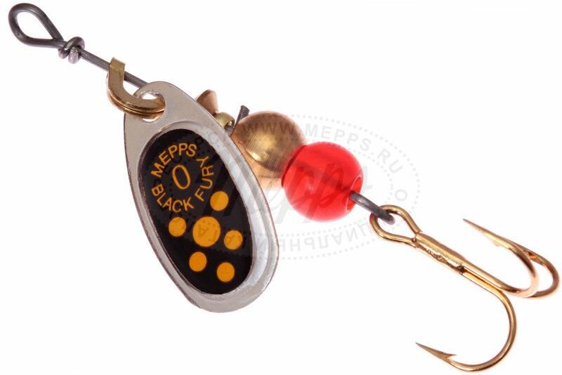 Блесна Mepps COMET BLACK FURY Yel № 0 /2,0 g S