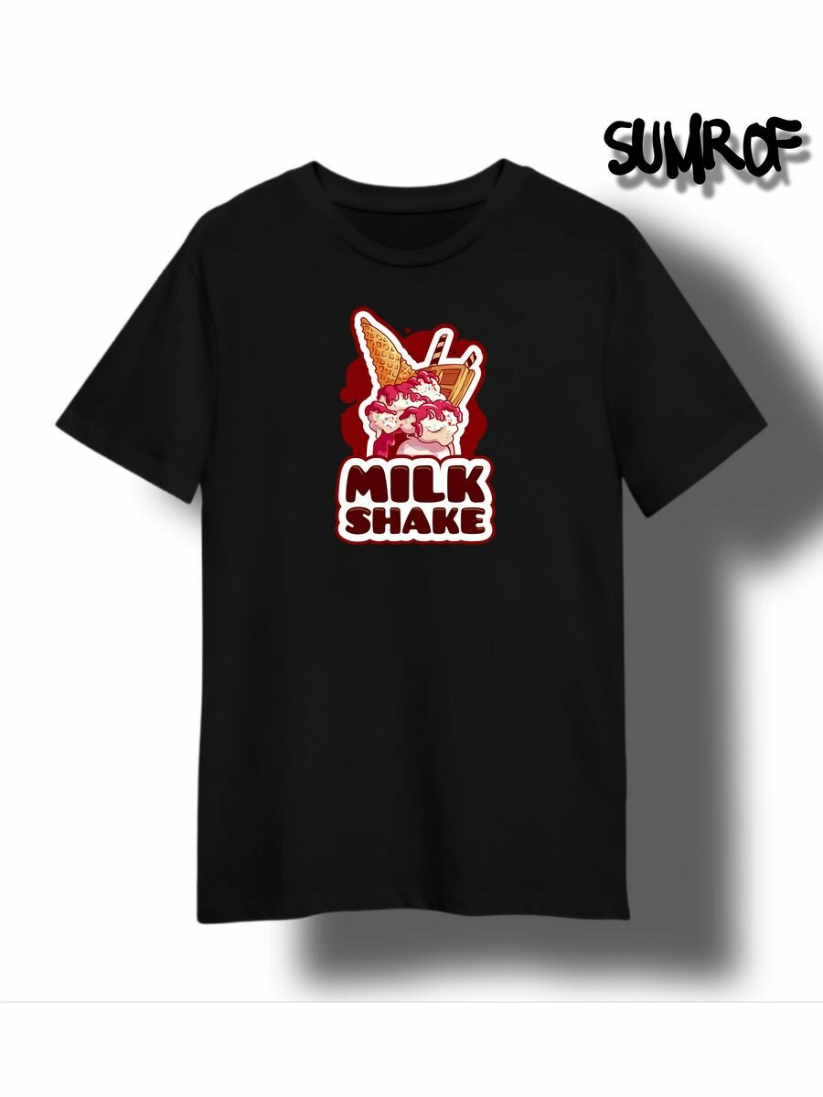 Футболка коктейль мороженое бармен
