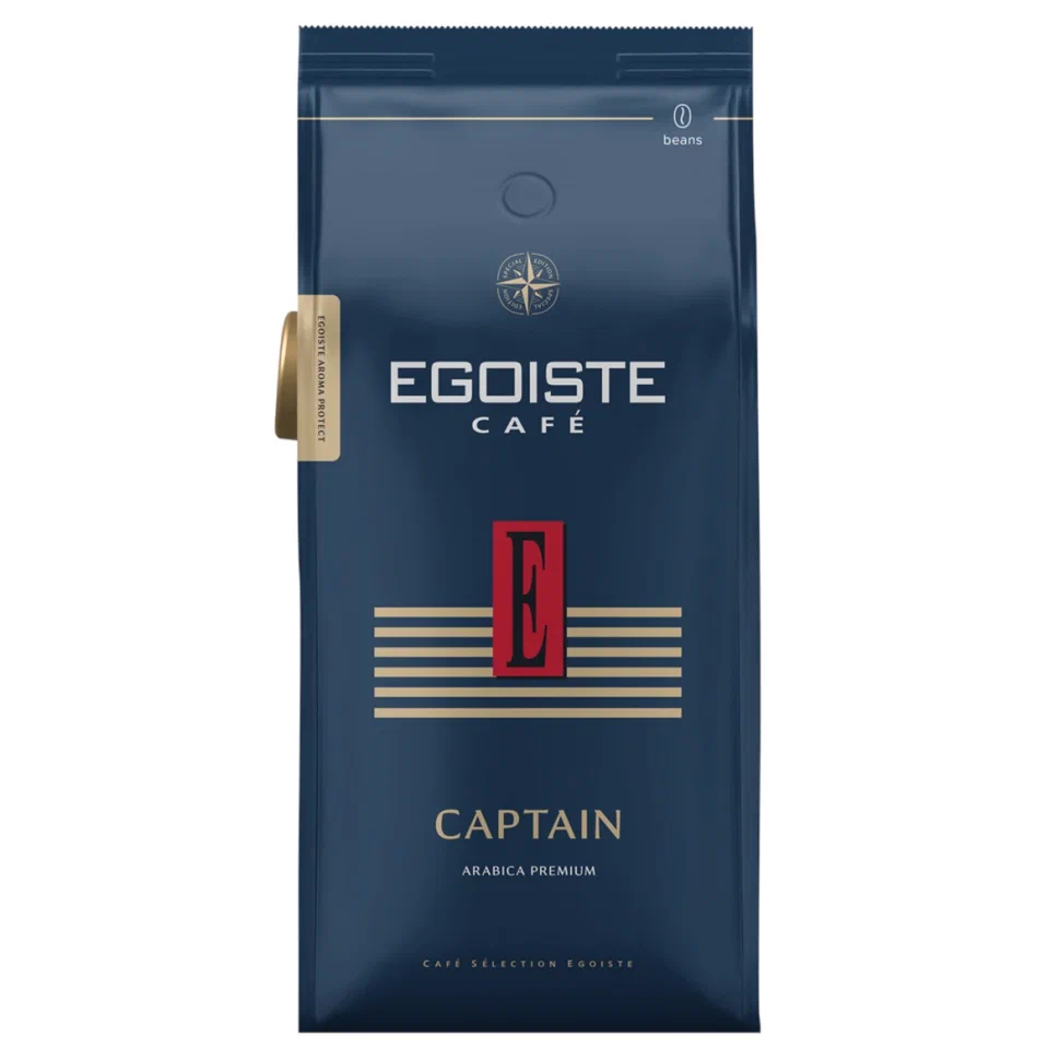Egoiste Captain 1 кг кофе в зернах пакет с клапаном (251889)