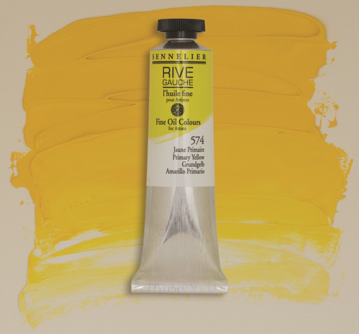 Краска масляная «Rive Gauche» Sennelier, желтый, цв.№574, туба 40 мл