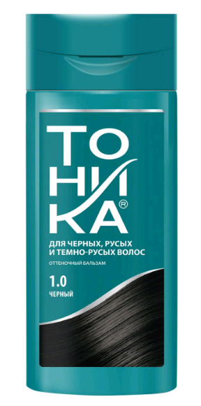 Тоника Тоника Оттеночный бальзам 150 мл. №1.0 черный (для черных, русых и темно-русых волос)
