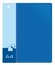 Папка на 4-х кольцах Бюрократ -0827/4RBLU A4 пластик 0.7мм кор.27мм внутр. с вст...