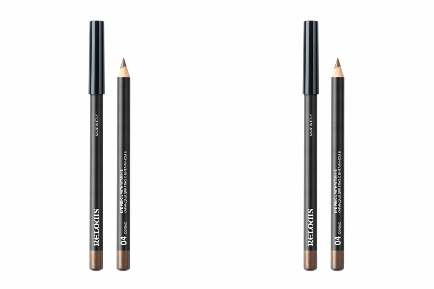 Relouis Карандаш для глаз с витамином Е, тон 04, coniac, 2 шт