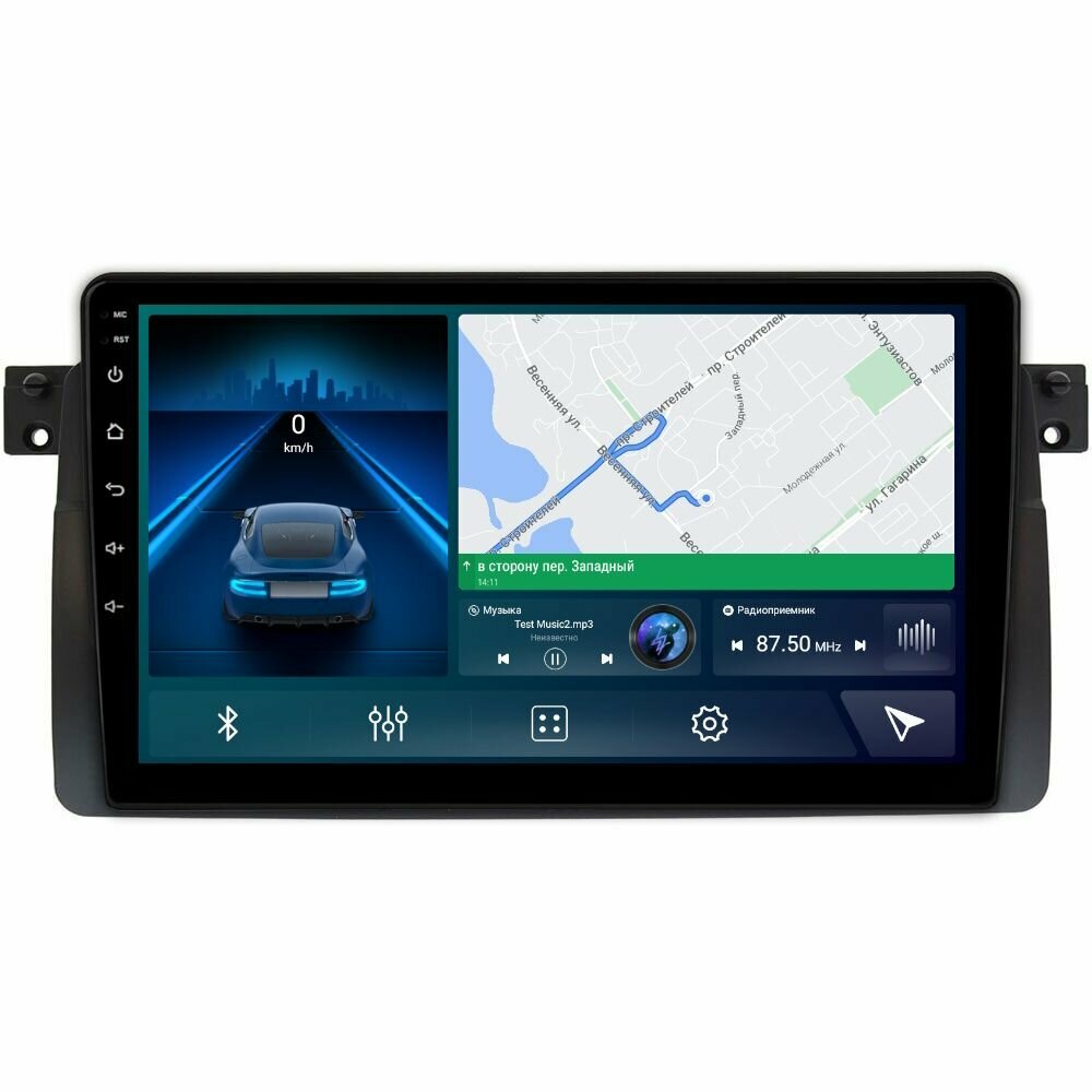 Магнитола CRS-300 BMW BMW 3 E46 1998-2006 - Android 13 - Процессор 8 ядер - Память 4+32Gb - 4G(Sim)