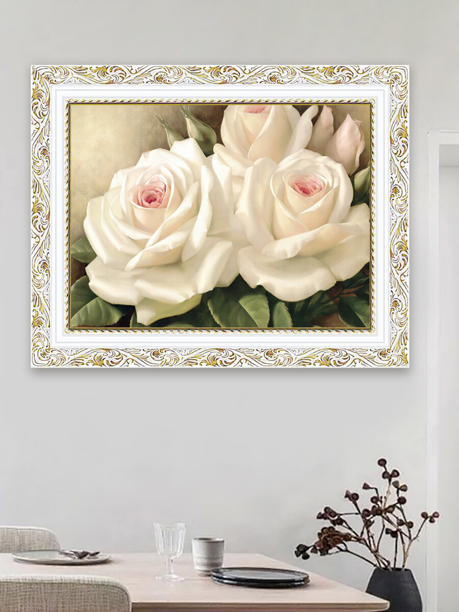 Картина на стену для интерьера Декарт настенный декор панно в раме багете в гостиную ванную детскую для офиса лофт пейзаж абстракция