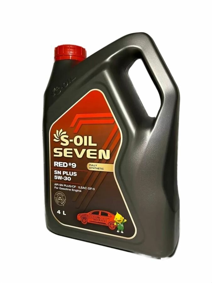 Масло моторное S-oil SEVEN RED #9 SN PLUS 5W-30 4л. (36739)