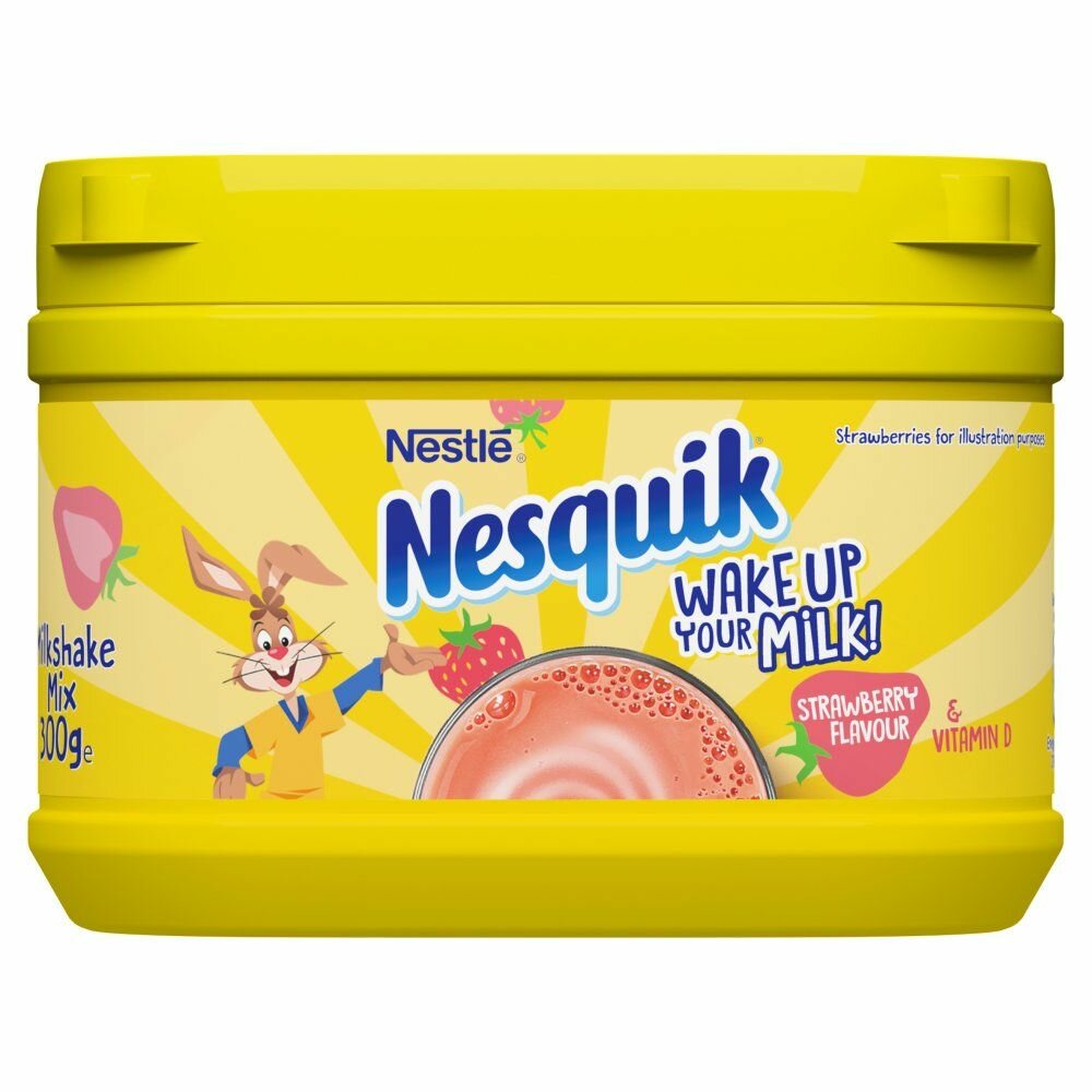Nesquik молочный порошок с клубникой 300г