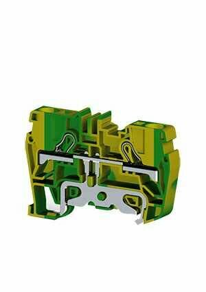 PYK6T (земля), 336520 Клеммник пруж. быстрозажимной (Push in), 6 мм. кв.