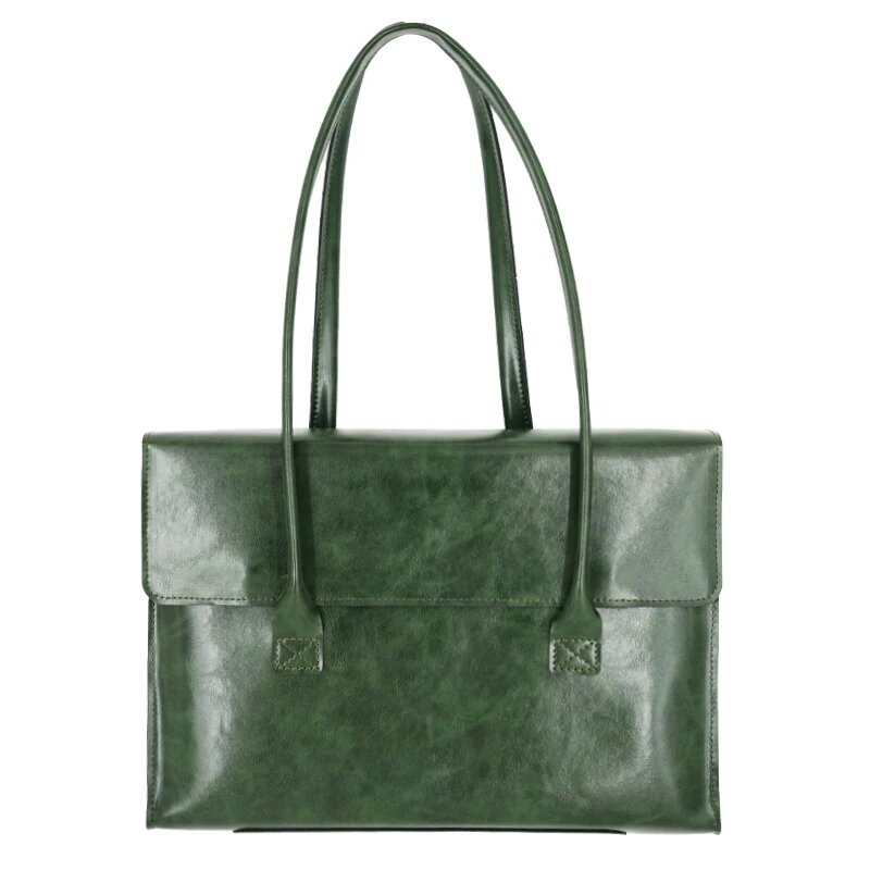 Сумка для ноутбука 15.6" Green из искусственной кожи