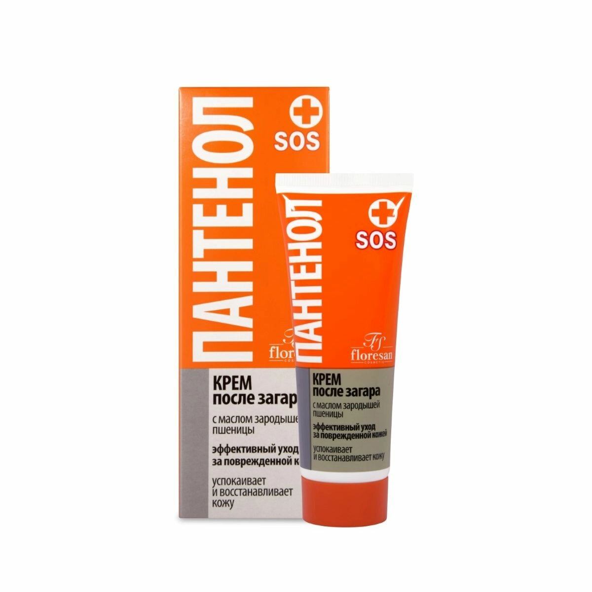 Крем после загара "Пантенол sos" Флоресан 75 мл