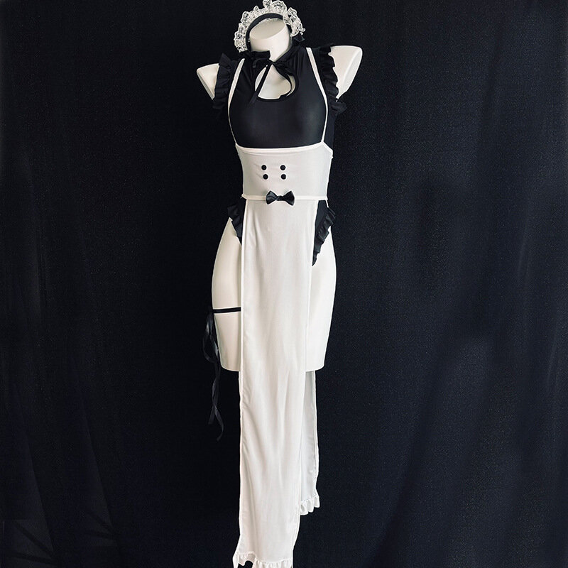 Костюм горничной, для косплея, аниме, с длинными рукавами, цвет чистый, размер один
