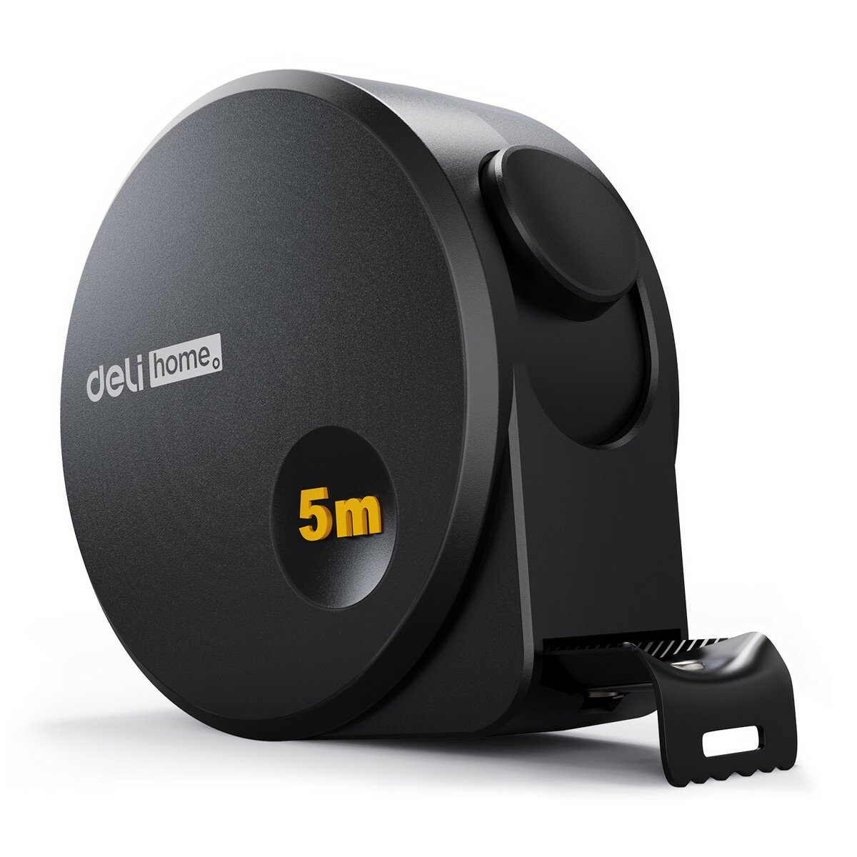 Измерительный и разметочный инструмент Deli Рулетка "Home Series Black" Deli HT8519 5м х 19мм, эксклюзивный дизайн, корпус - высококачественный софттач пластик уц-2-17