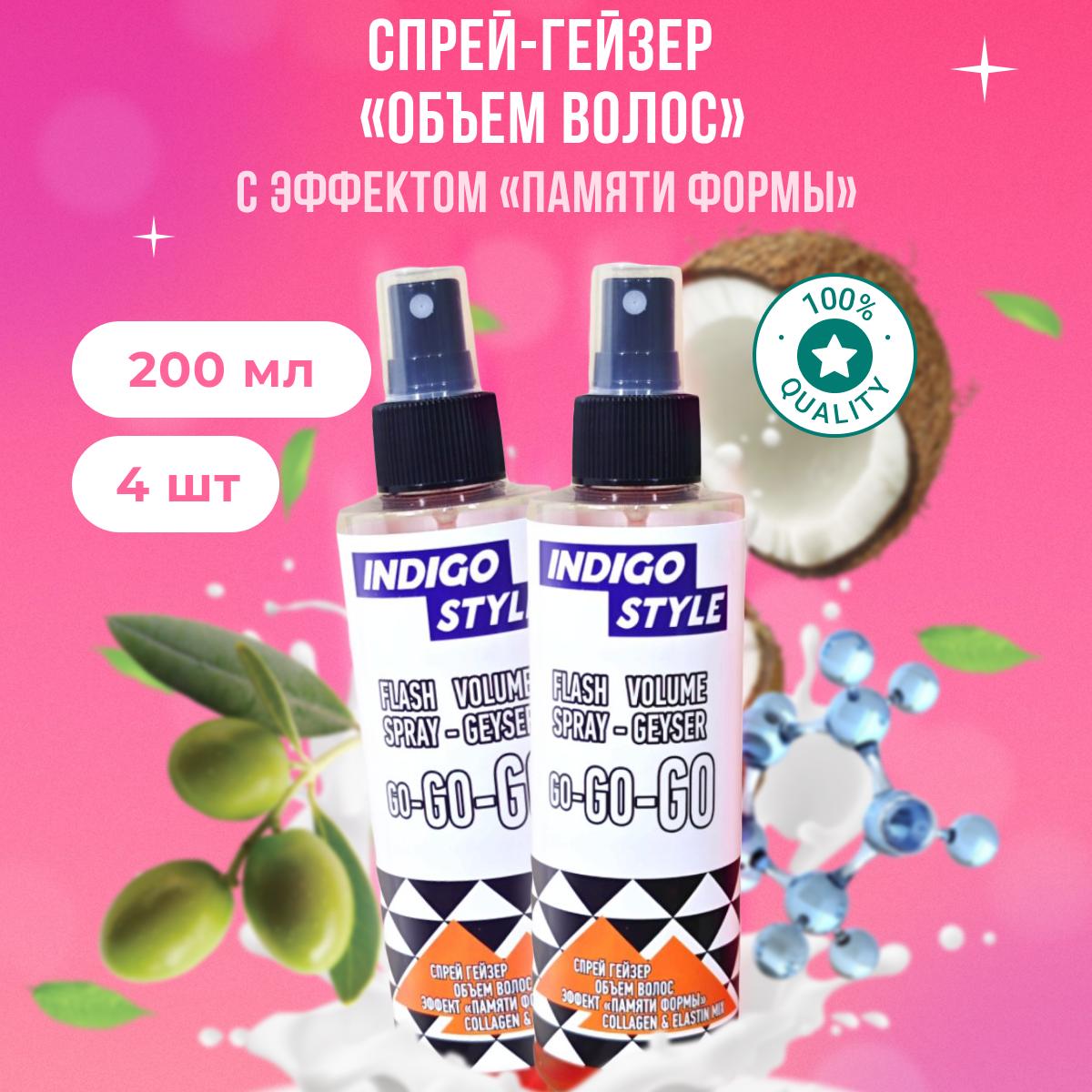 Indigo Style Flash Volume Spray Geyser Go-Go Up — отзывы покупателей