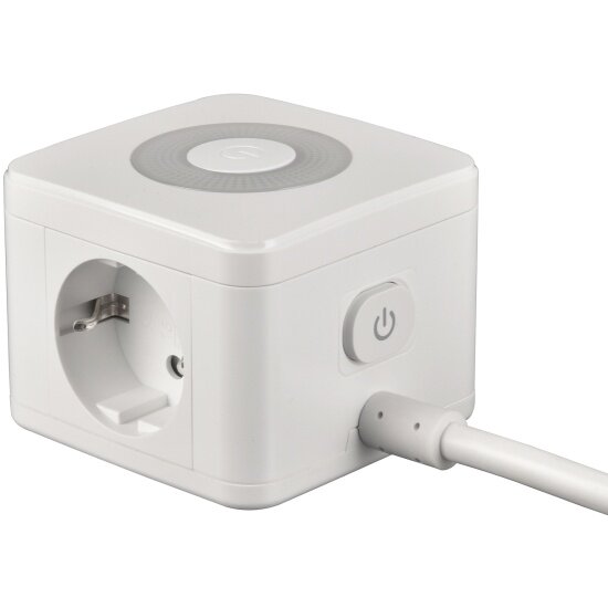 Удлинитель Uniel серии Standard, с/з, шнур 1,5м S-GCD2-1,5SBU WHITE