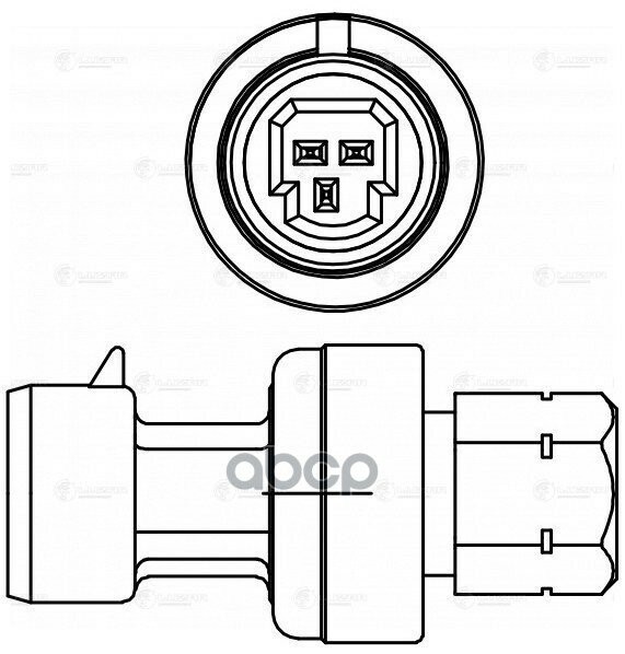 Датчик давления хладагента для а/м Лада Largus (12-)/Renault Logan (04-)/Duster (10-) LUZAR арт. LRPS0997