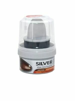Silver Крем для обуви с губкой Бесцветный, 50мл, 1 шт