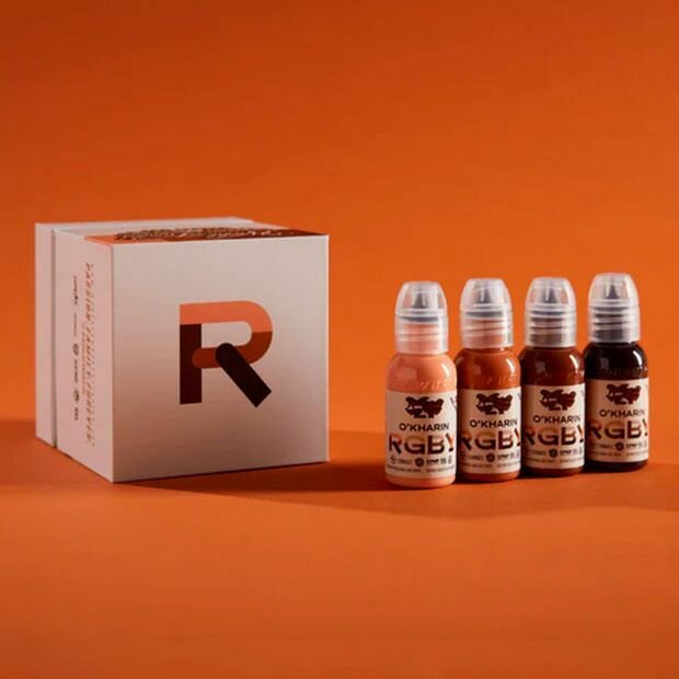 Набор тату красок World Famous SASHA O'KHARIN Skintone Set - R (4 шт по 30 мл)