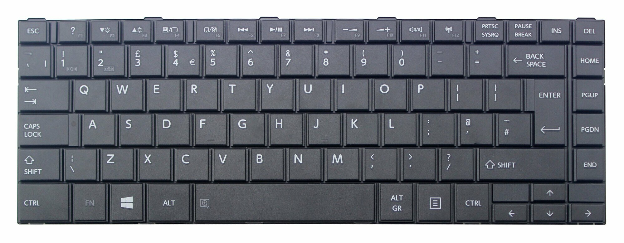 Клавиатура для ноутбука Toshiba Satellite C40D-A, C40-A, C45-A, C45D-A, C40t-A, C45T-A черная