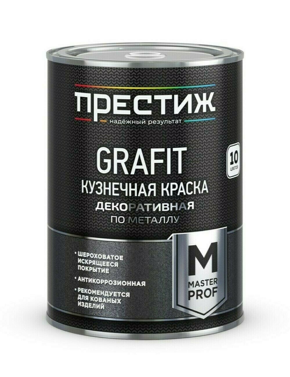 Краска кузнечная с эффектом Grafit зеленая 0,9 кг