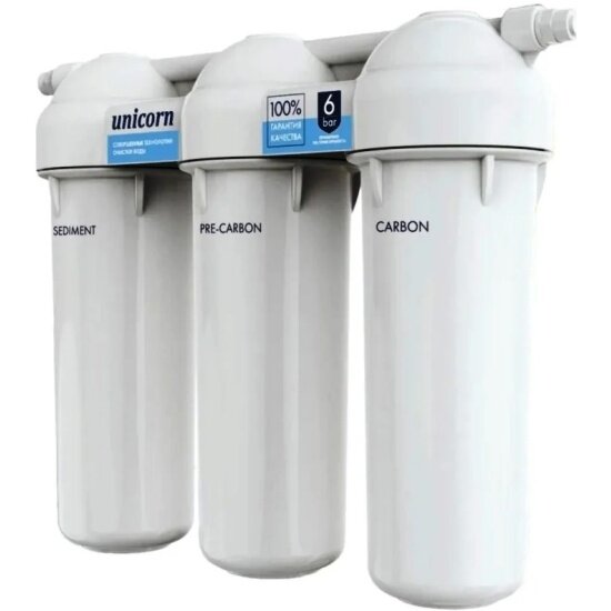 Фильтр для воды под мойку Unicorn FPS-3, трехступенчатая