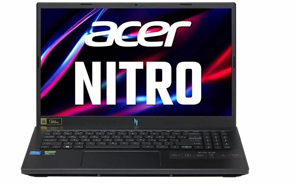 15,6" Ноутбук Acer Nitro V 15 ANV15-51-54RL (NH. QN8CD.002) черный - 1920x1080, IPS, Intel Core i5-13420H, ядра: 8 x 2,1 ГГц, 16 ГБ, SSD 512 ГБ, NVIDIA GeForce RTX 4050 (6 ГБ), Windows 10 Pro