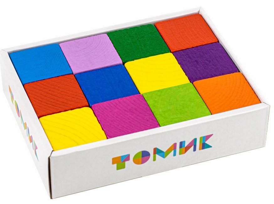 Кубики "Цветные" 12 шт, 2 штуки