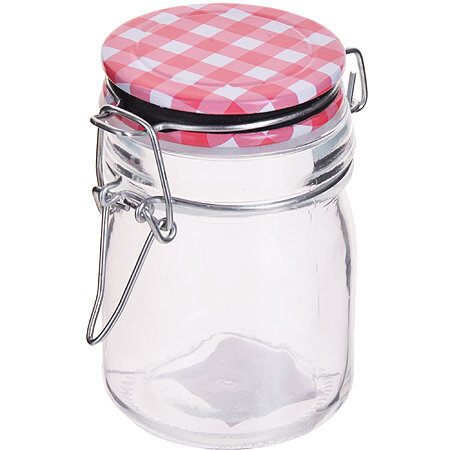 Банка стеклянная с бугельным замком и металлической крышкой, 0.17 л - чрезвычайно полезна на любой кухне.