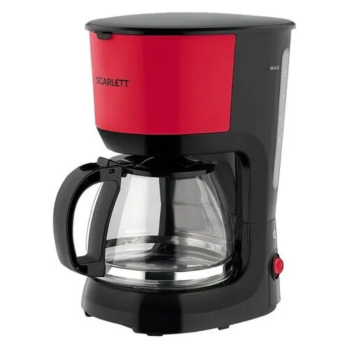 Кофеварка Scarlett SC-CM33013, капельная, красный / черный