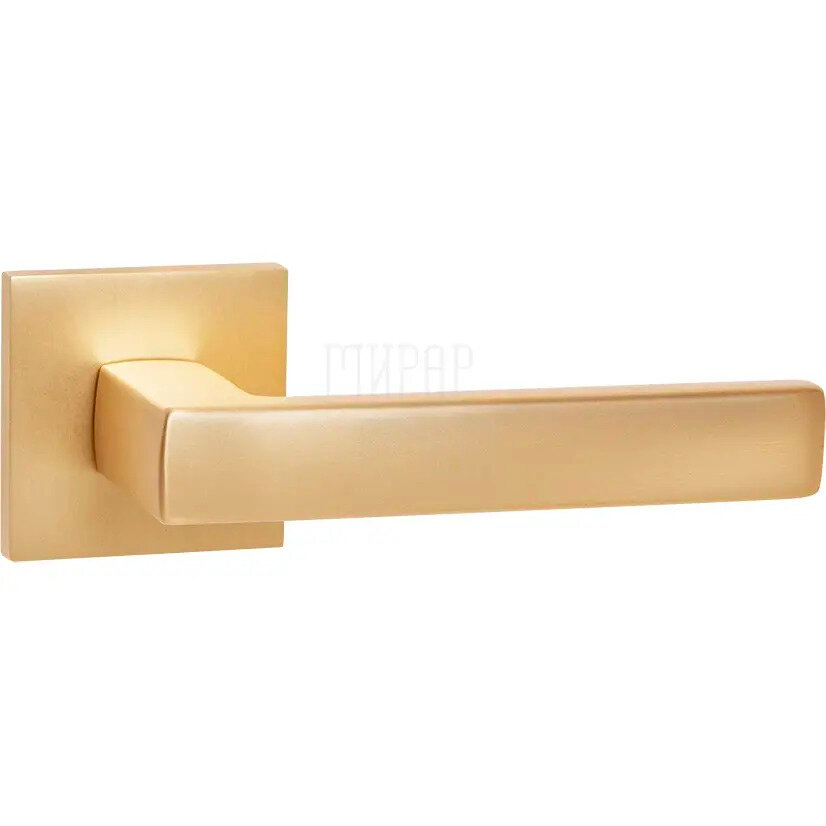 Дверная ручка Ajax (Аякс) на квадратной розетке "OPTIMAL" JS золото