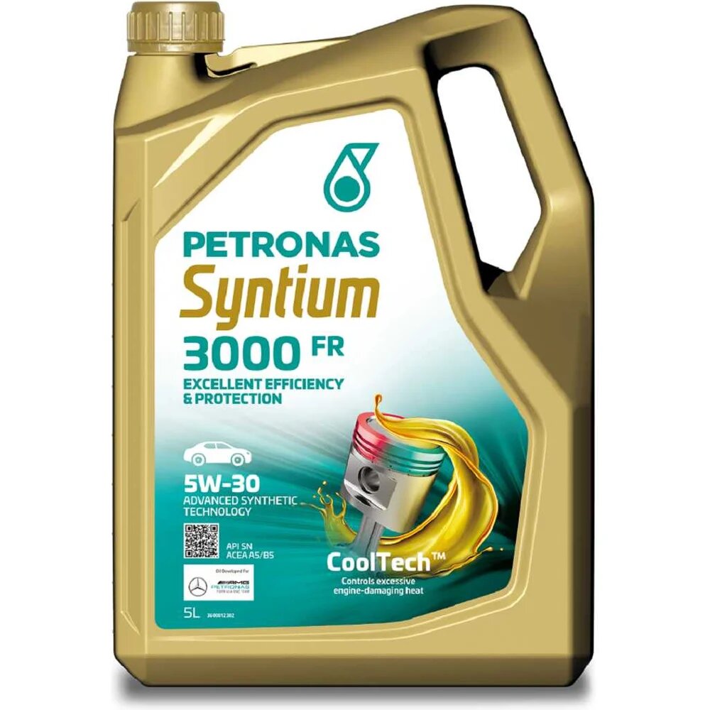 Моторное масло Petronas SYNTIUM 3000 FR синтетика 5W- 30, 5л 70260M12EU