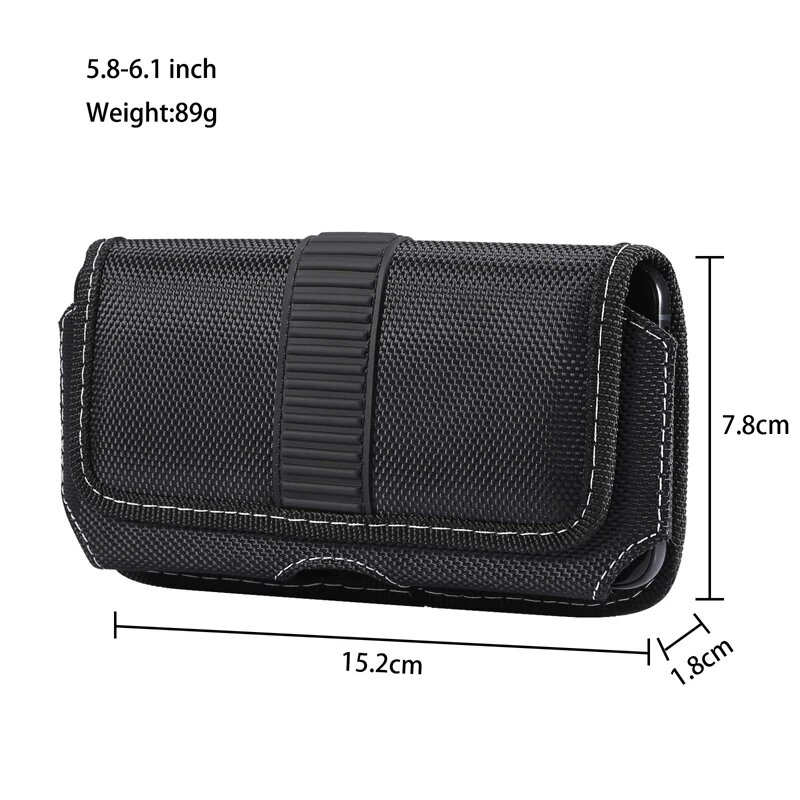 Поясная кобура для телефона 5.8-6.1inch, черная