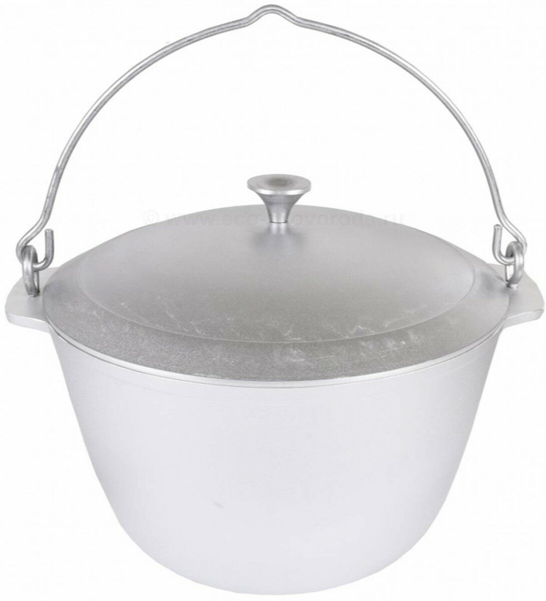 Казан походный 8л с крышкой полукруглое дно кукмор