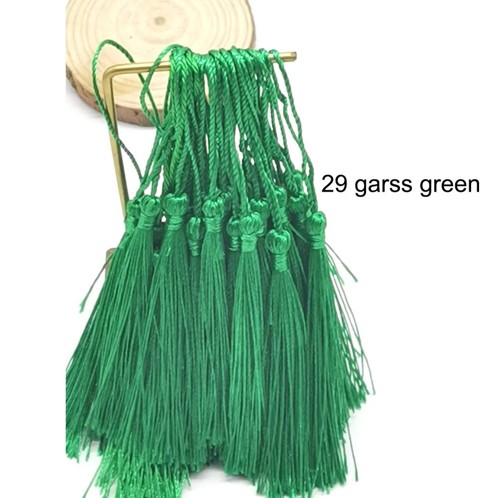 29 GrassGreen кисти-бахрома, зеленые, 32 шт.