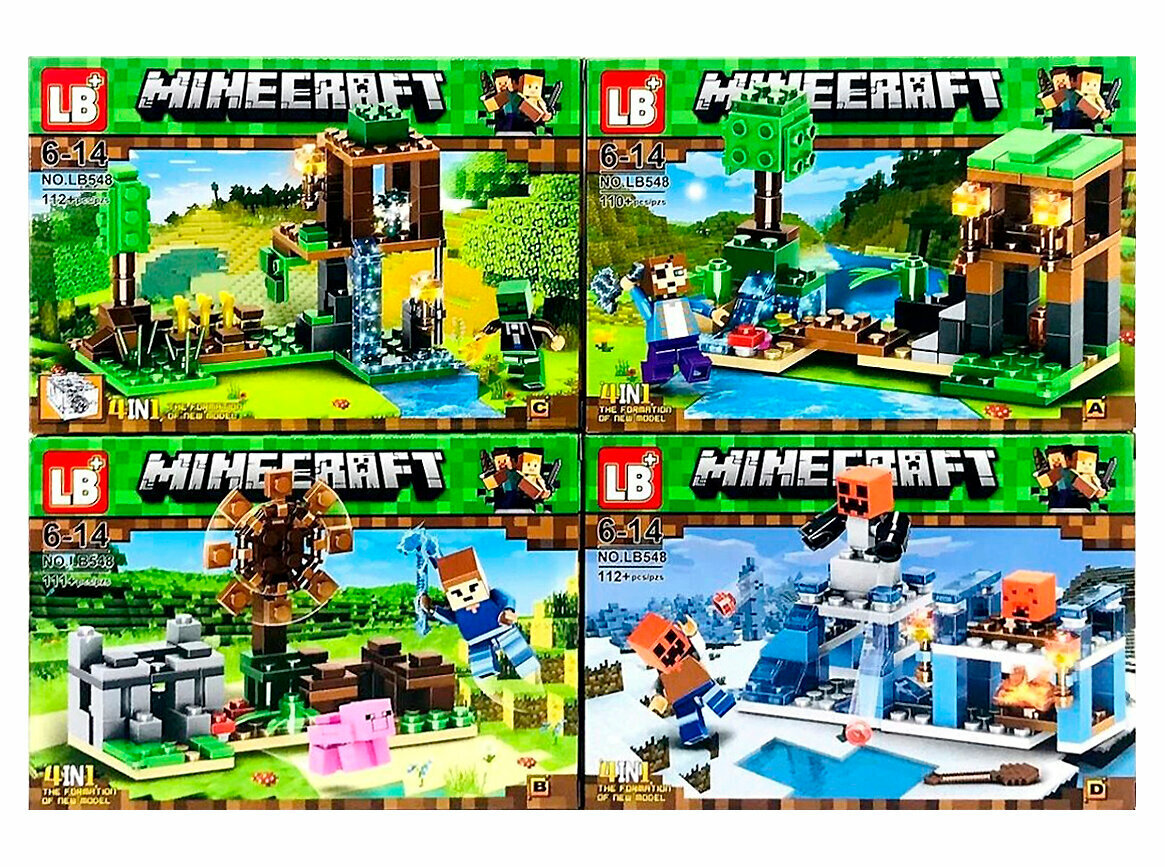 Конструктор LB MY WORLD "Фермеры 4в1" LB548, 110-112 деталей