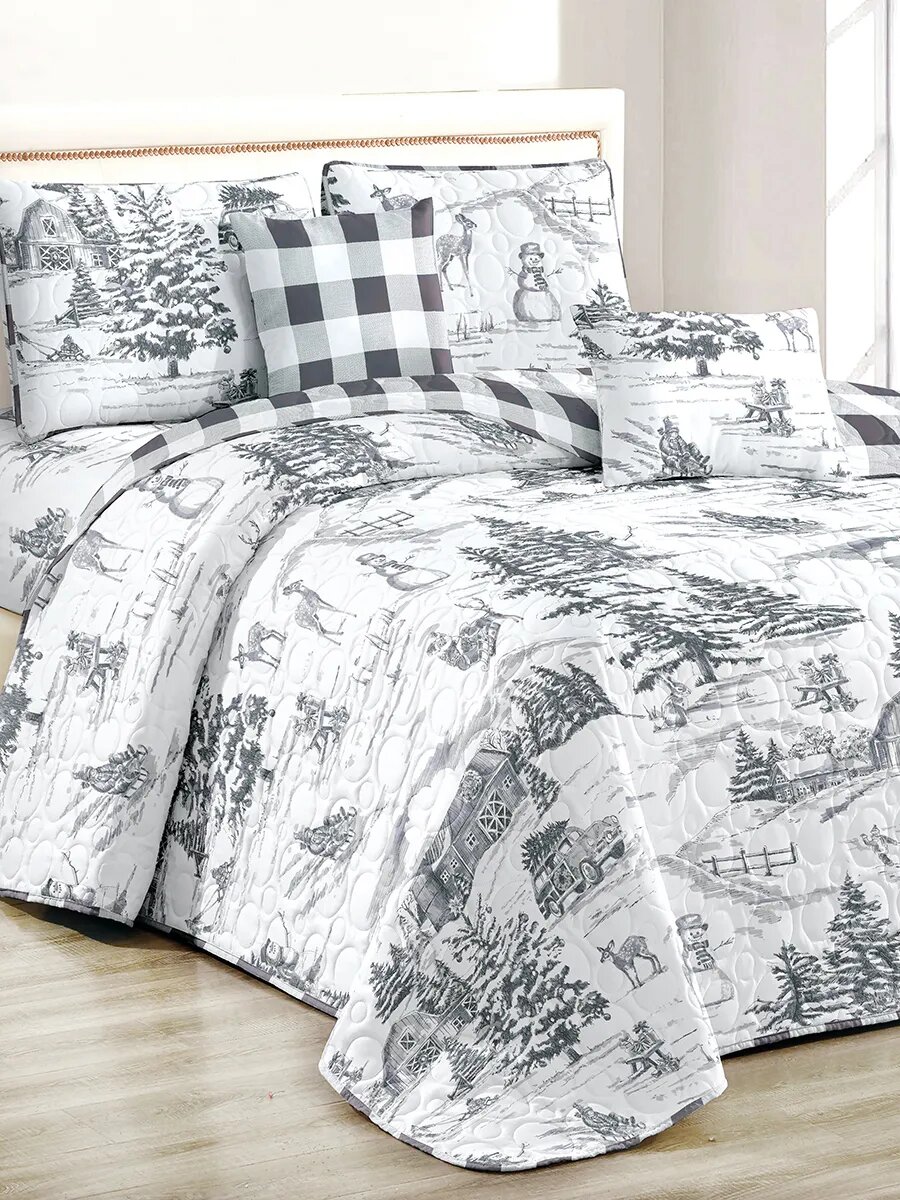 Покрывало 230х250 и 2 наволочки 50х70 Patchwork