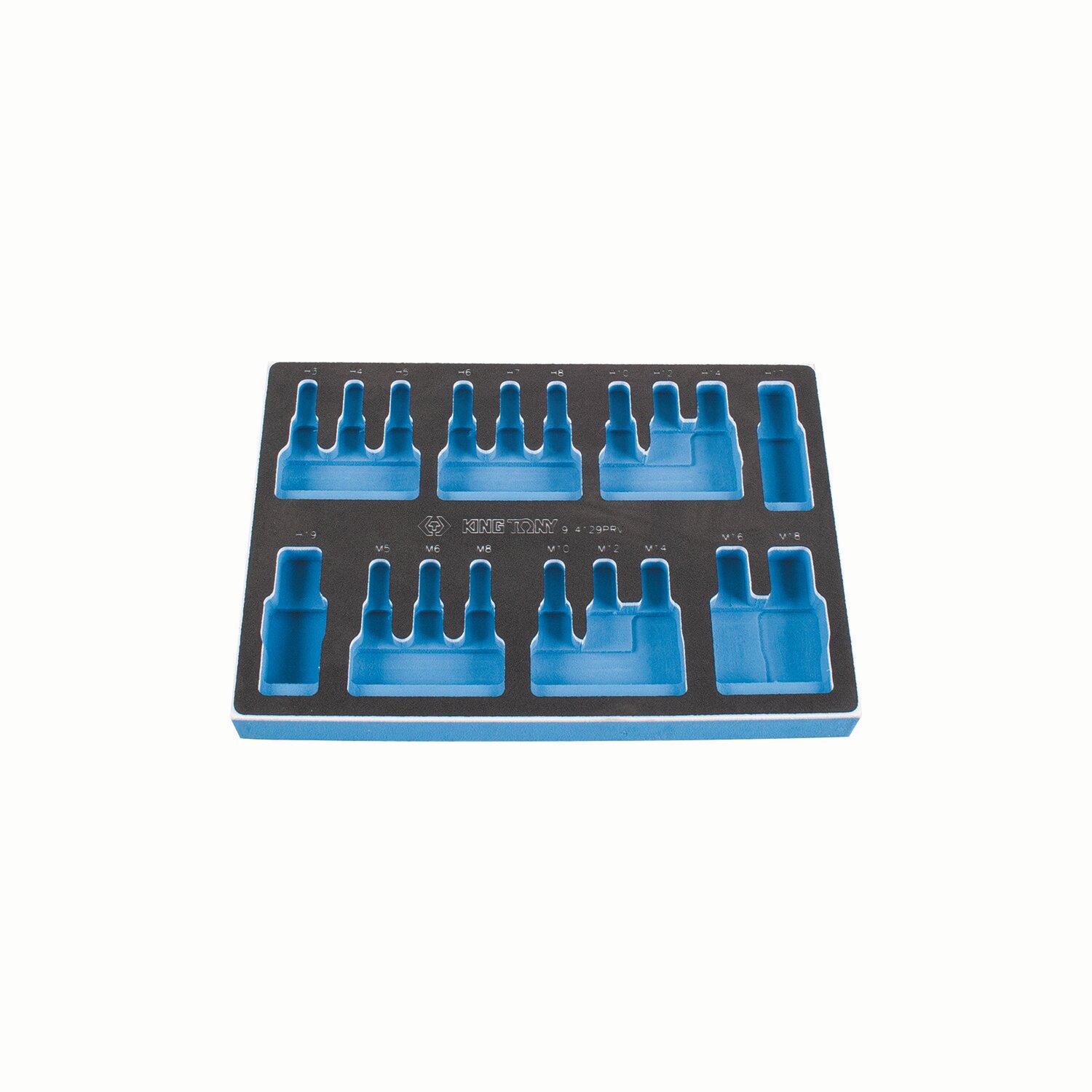 KING TONY Ложемент для набора торцевых насадок 9-4129PRV, EVA 85811232B