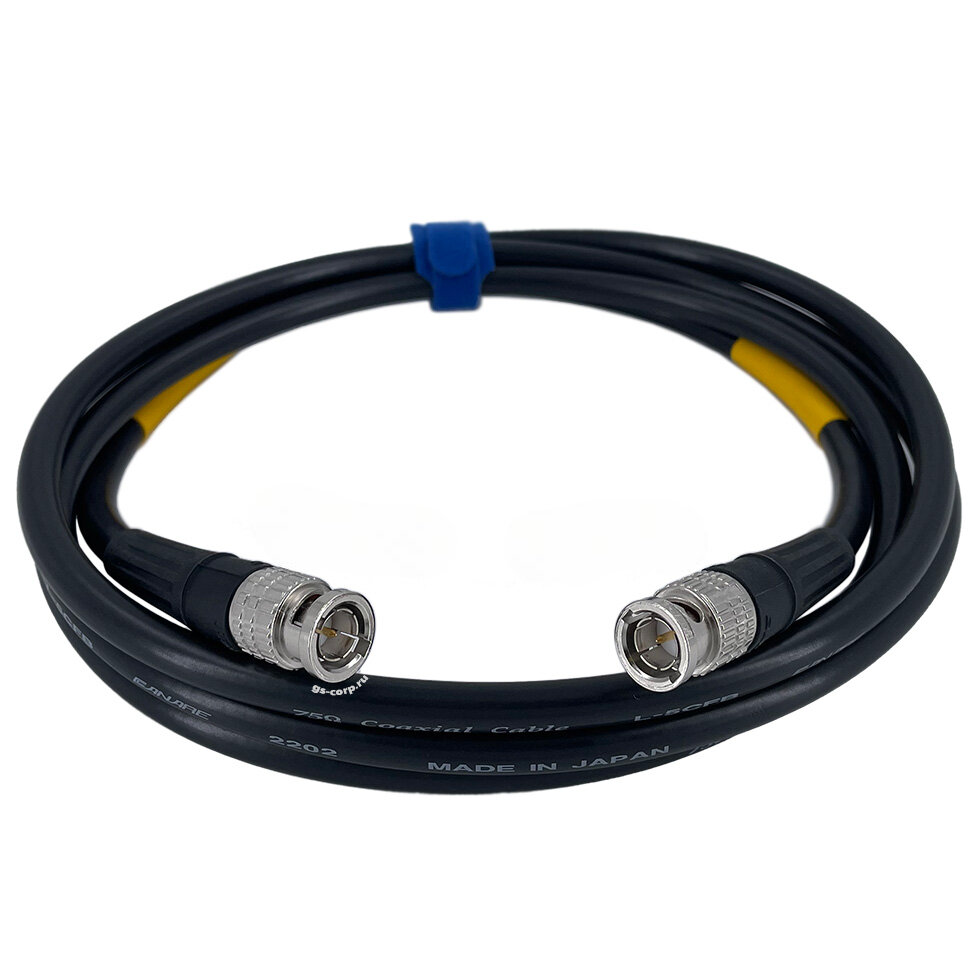 Кабель закладной/инсталляционный GS-PRO 12G SDI BNC-BNC (inst) Black 3 m