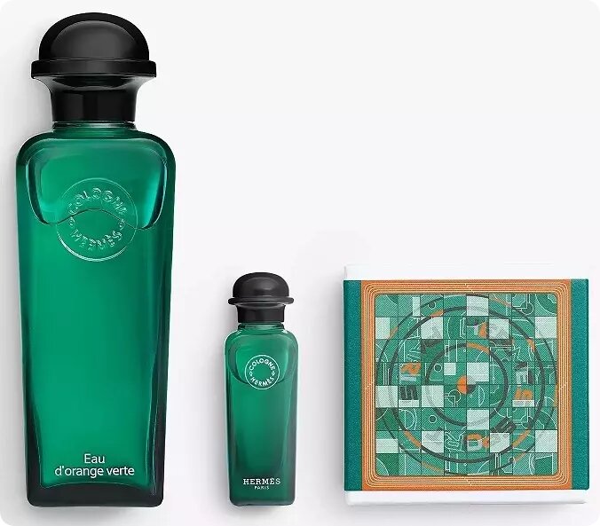 Hermes eau d'orange verte set 100ml edc + 7.5ml + soap 50