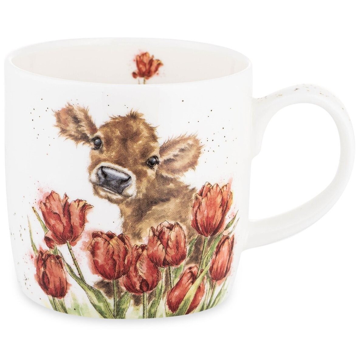 Кружка Royal Worcester Wrendale Designs Bessie Calf and Tulips Mug MMSR5629-XT-1