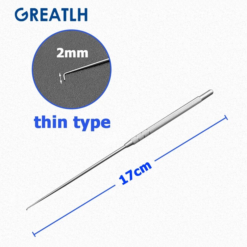 Крючок для ушей Cerumen из нержавеющей стали thin type 17cm-2mm