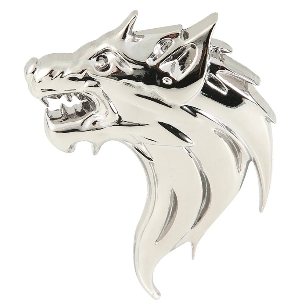 1 шт, металлическая 3d-эмблема «волк Тотем»