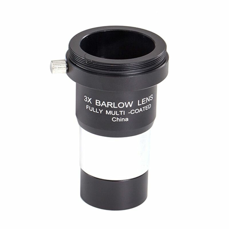 Линза Барлоу для телескопа, аксессуар 1,25 дюйма, полностью металлическая линза с многослойным покрытием, резьба 2X 3X M42 астрономии