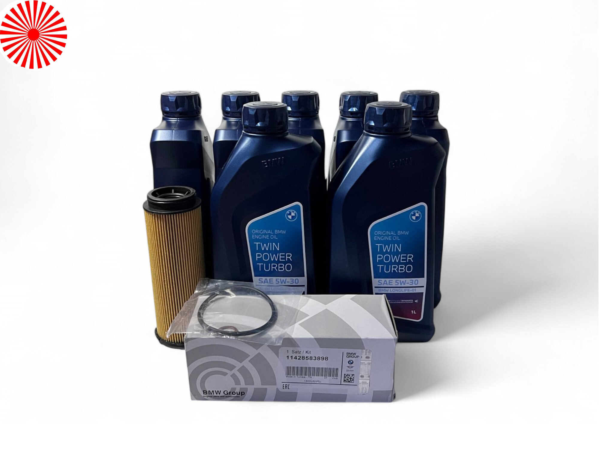 Моторное масло BMW LL01 5W-30 7L + масляный фильтр 11428583898