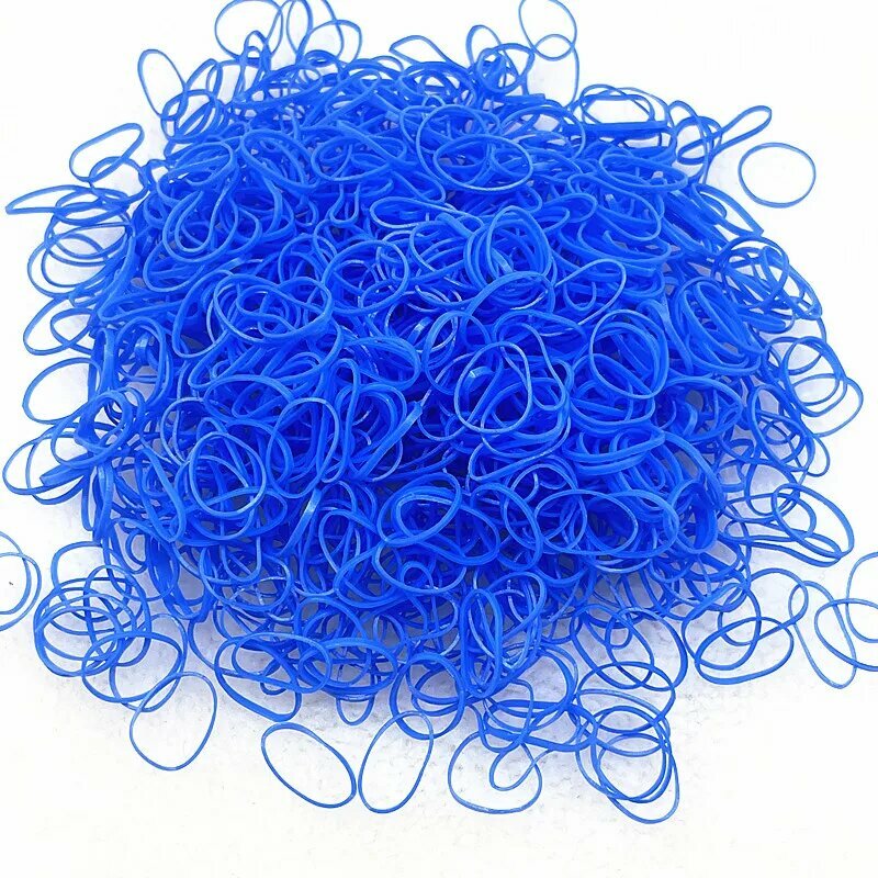 Резинки для волос HWYCRRGT, 500 шт. Синий, 35