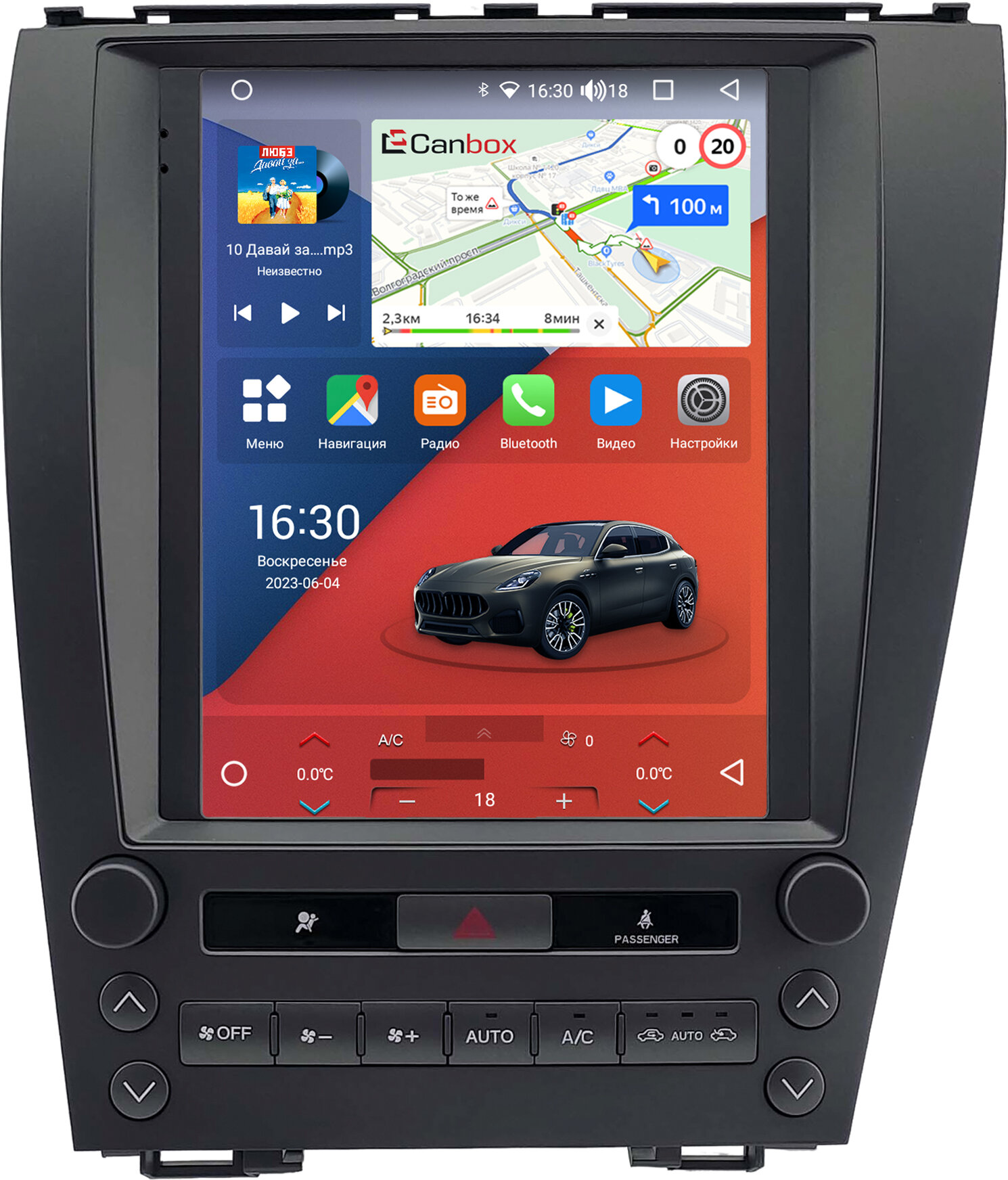 Штатная магнитола Lexus ES 5 2006-2012 (can BSJ) Canbox PRO-Line (Tesla) 9.7" 12/256 7884-1312-256 Android 13 (4G-SIM, DSP, QLed)