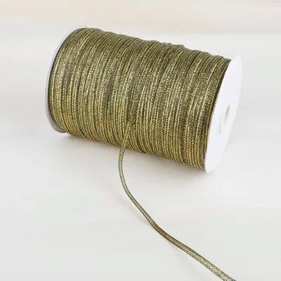 Лента атласная нейлоновая Hua Ming Ce 20 ярдов 4 мм Dark green